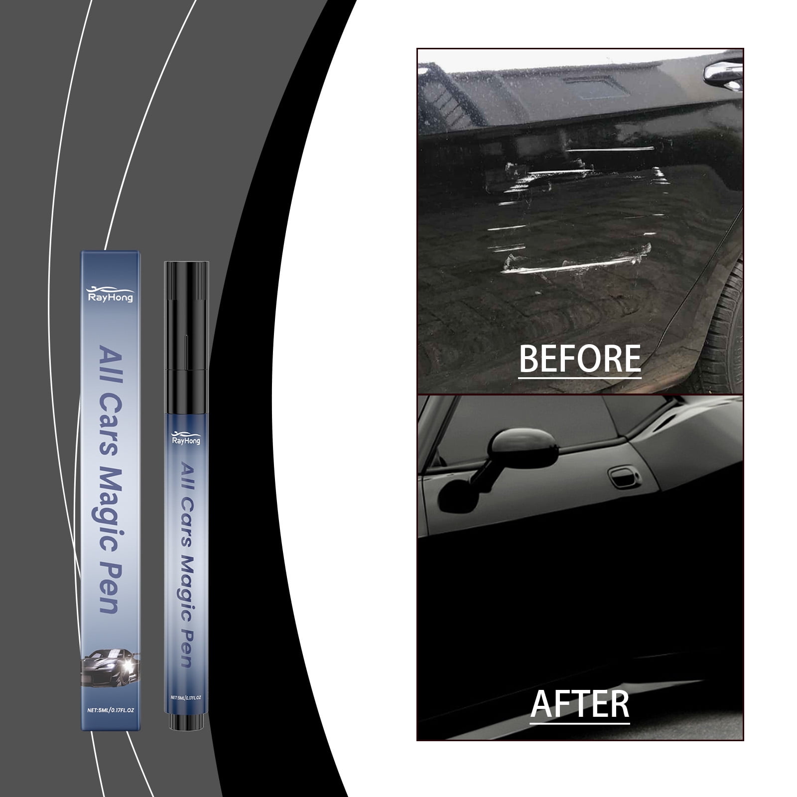 Car Scratch Repair Pen ，Quick Fix for Car Scratches, Clear Coat Repair ...