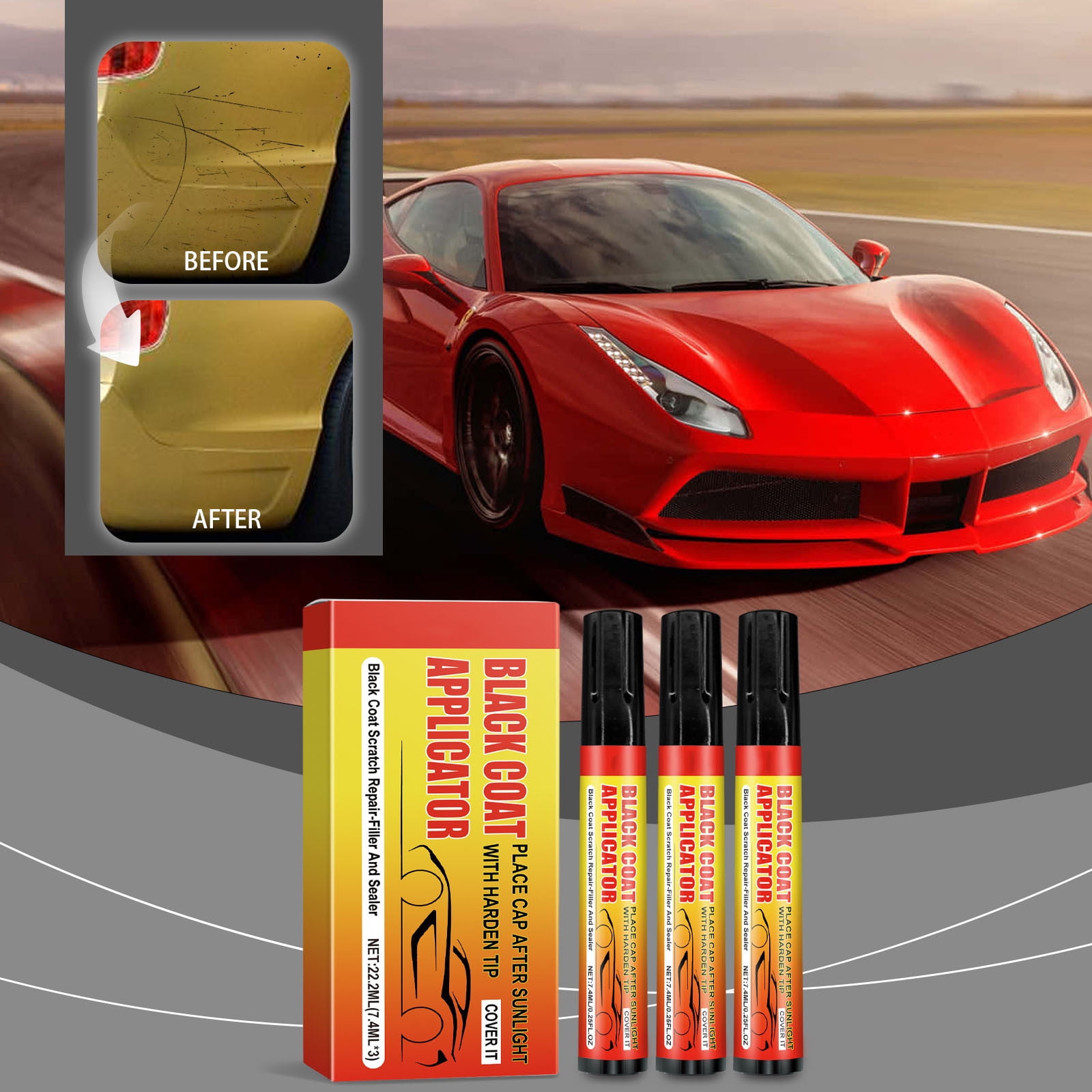 Car Scratch Repair Pen, Yannianjz Car Scratch Repair Pen, 12ml Paint ...