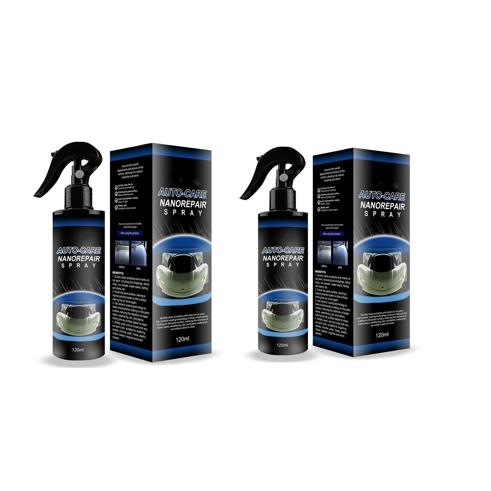 Car Scratch Repair Spray | Nanos Ceramic Coating 9H Super Hydrophobic Polish | Removes Marks ...
