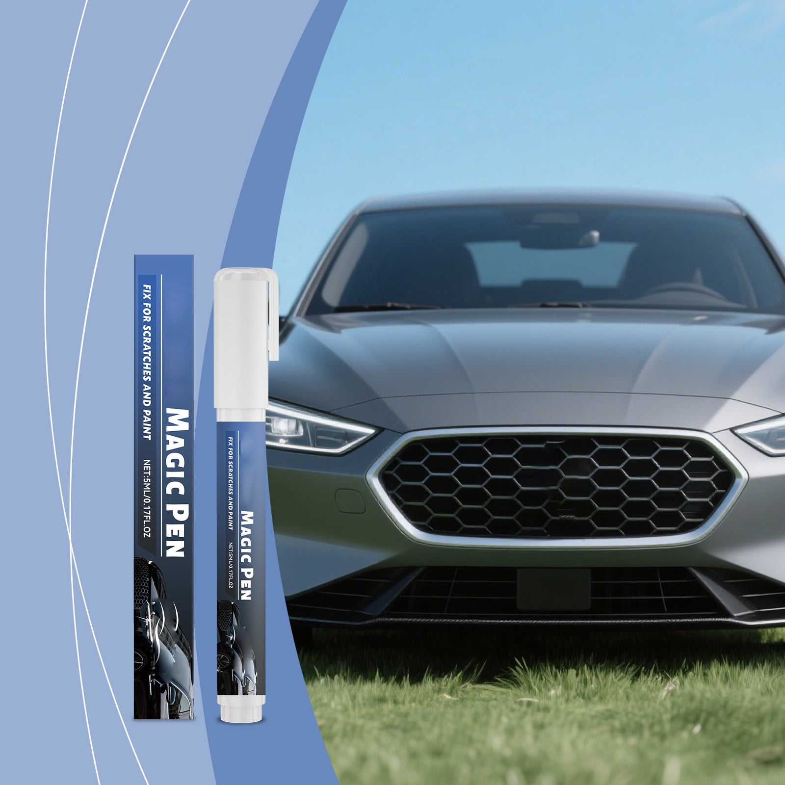 Car Scratch Touch Up Pen 5ml | Dual-Ended Restorer for Minor Auto ...