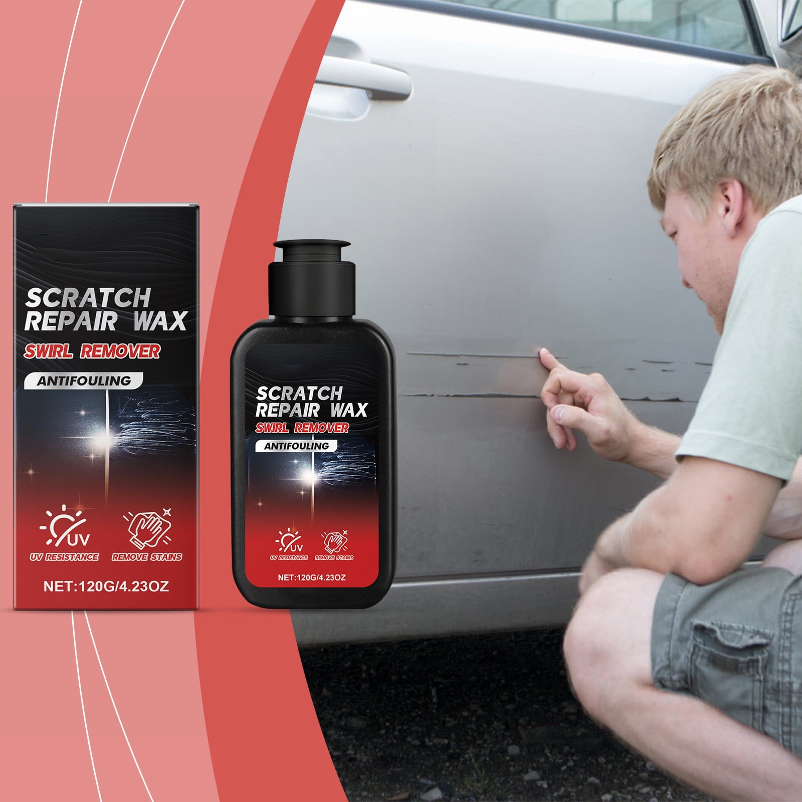Car Scratch Wax, Car Scratch Coating Paste With Stain Removal ...