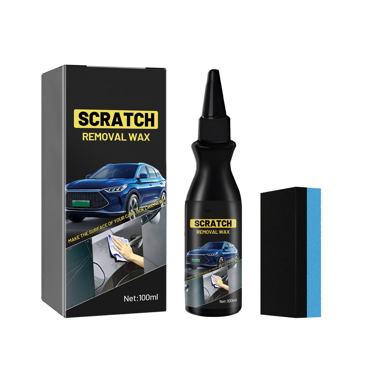 Car Scratches Removal Wax 100ML Vehicles Deep Scratch Remover Kit with ...