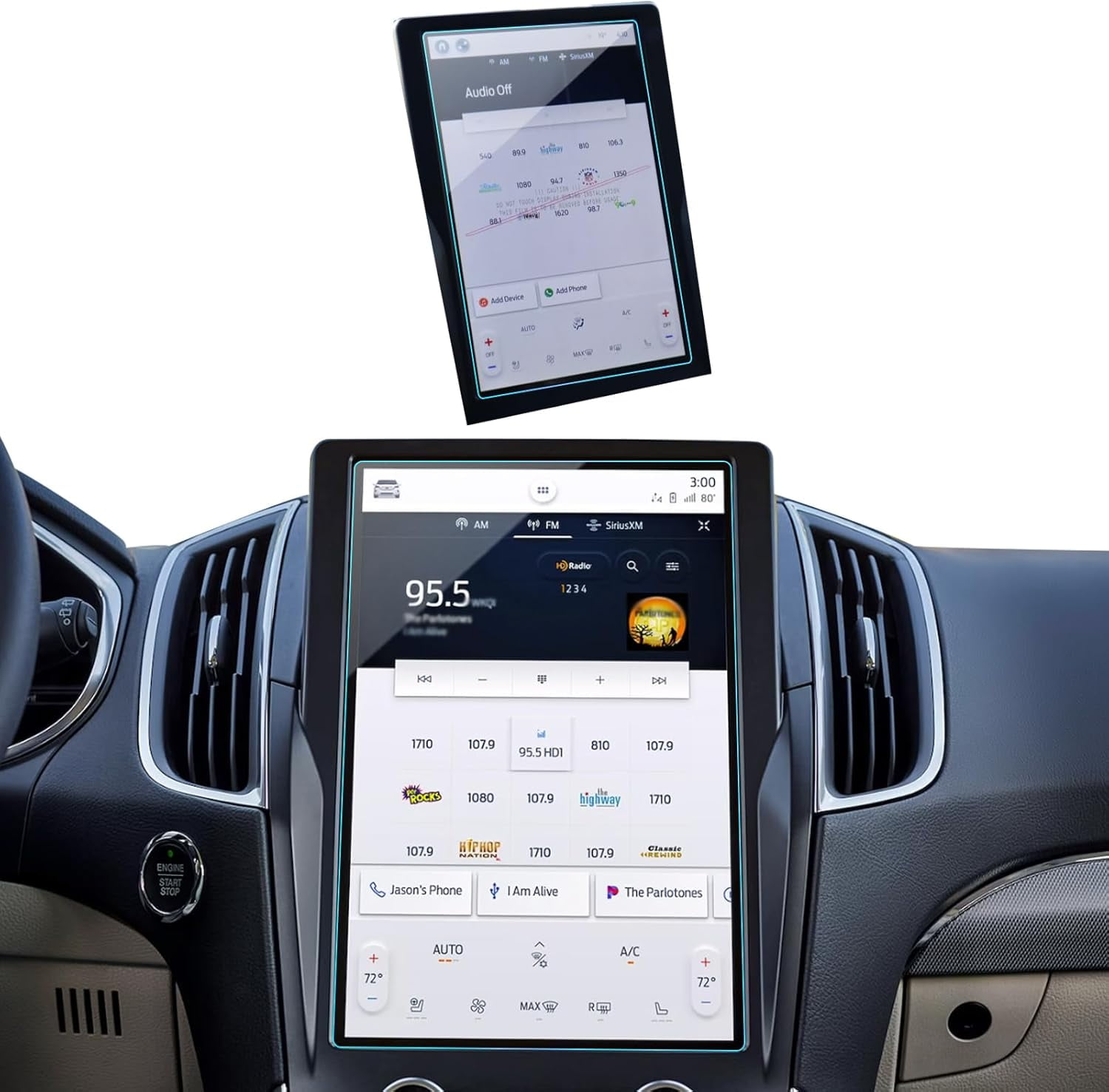 Car Screen Protector for 2024 2023 2022 2021 Ford Edge (SE/SEL/ST-Line ...