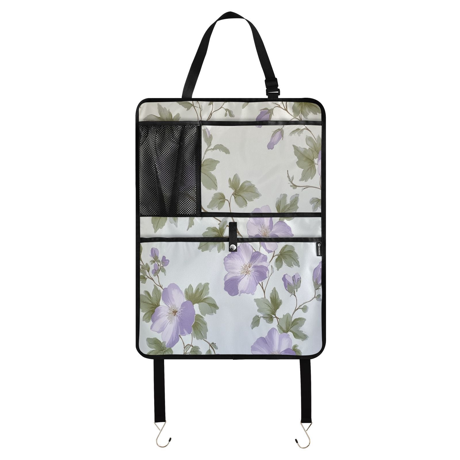 Car Seat Back Protector - Polyester, with Storage Pockets, 25x18in ...