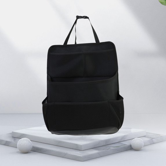 Car Seat Back Storage Bag - Hanging Trunk Organizer with Mesh Pocket ...