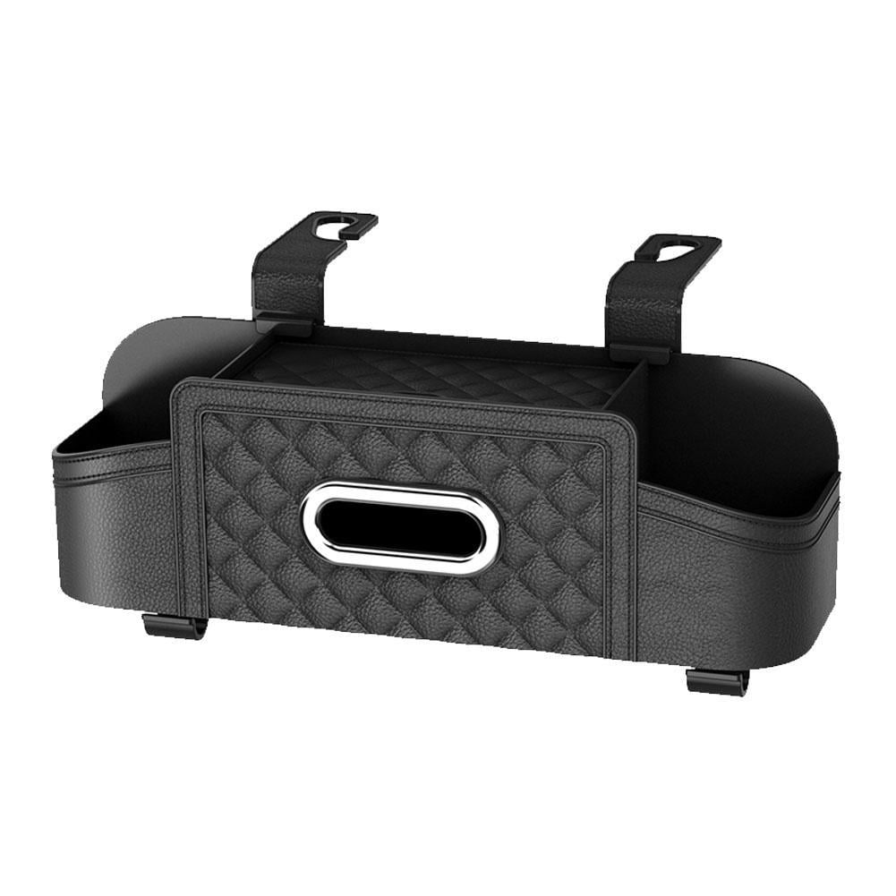 Car Seat Back Storage Box with A Tissue Box and 2 Cup Holders _ч } A3G1 ...