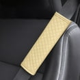 Car Seat Belt Cover,PU Leather Universal Car Seatbelt Protector Pad ...