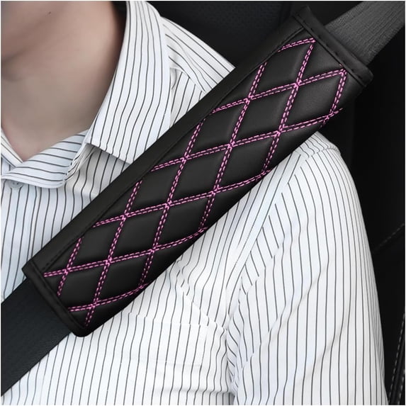 Car Seat Belt Pads, 2PCS Leather Seatbelt Covers Protect Your Neck and ...