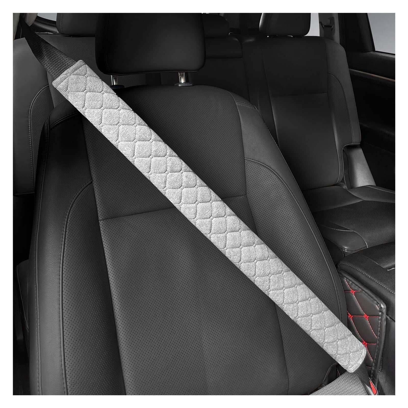 Car Seat Belt Pads Cover, 1 PC 29.5in Extra Length Seat Belt Shoulder ...