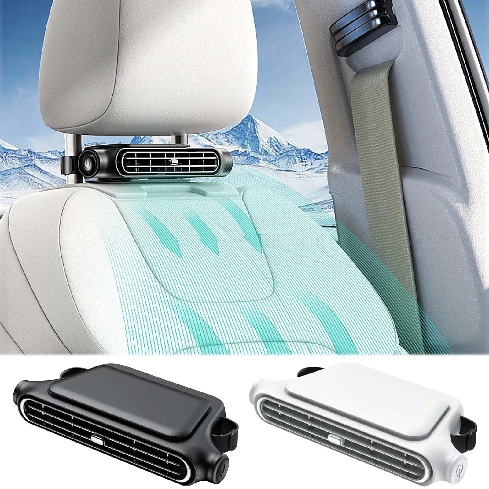 Car Seat Cooling Fan,Usb Car Cooling Fans For Backseat,Mini Portable ...