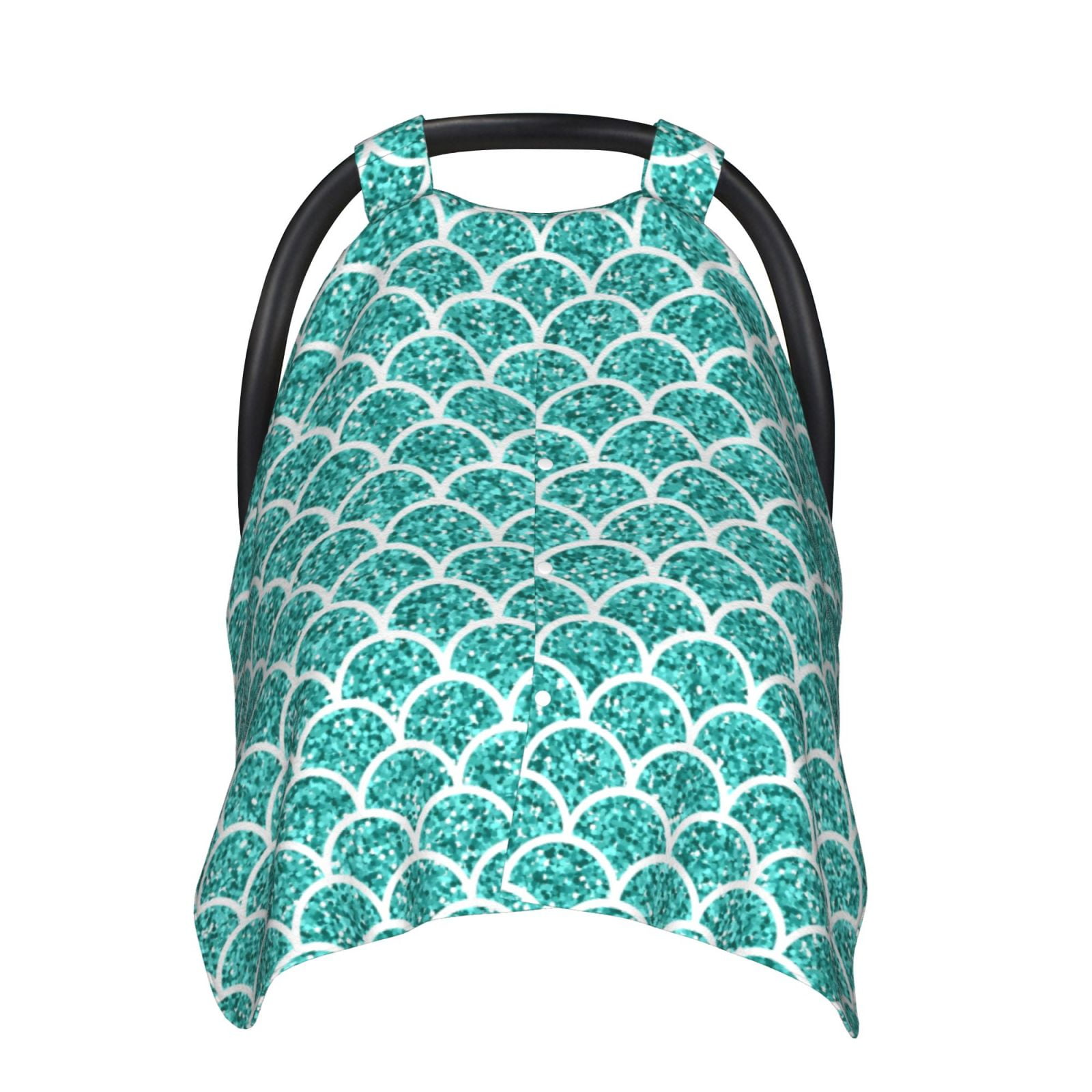 Car Seat Cover Baby - Aquamarine Glitter1 Breathable Infant Car Seat ...