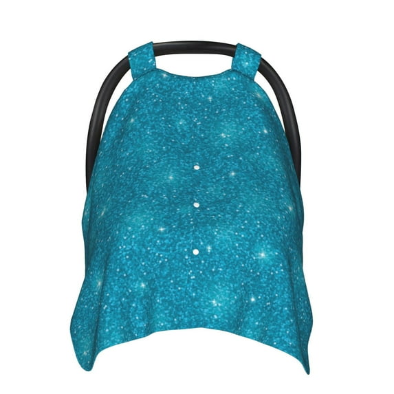 Car Seat Cover Baby - Blue Glitter Patterns Carseat Covers Baby for ...