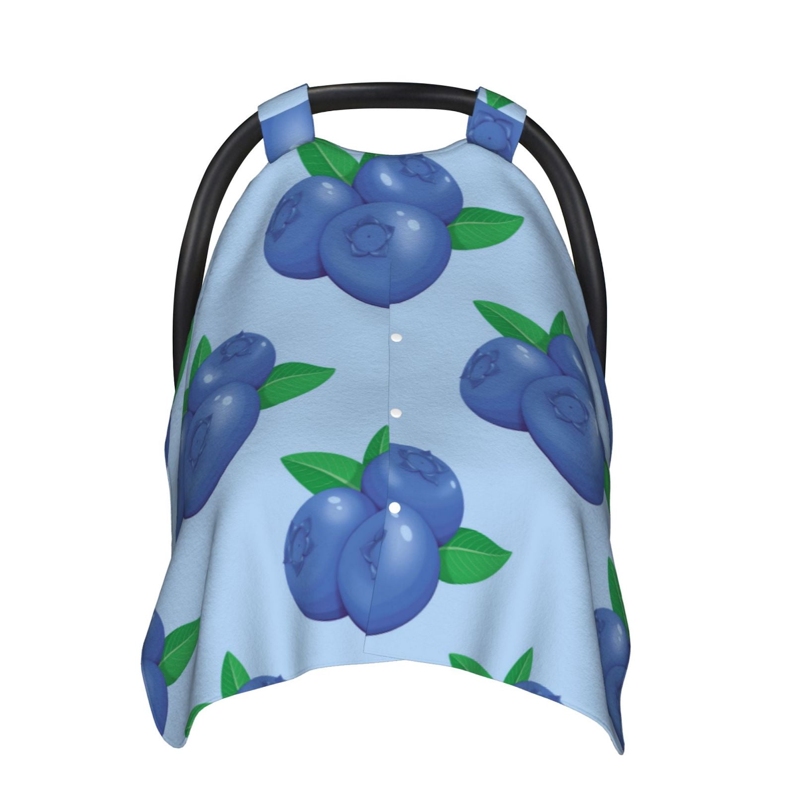 Car Seat Cover Baby - Blueberry Print blue Breathable Comfort Infant ...