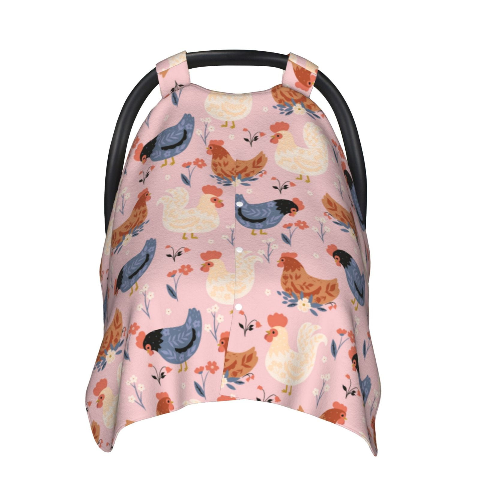 Car Seat Cover Baby - Bohemian Pattern Chicken Flower Carseat Covers ...