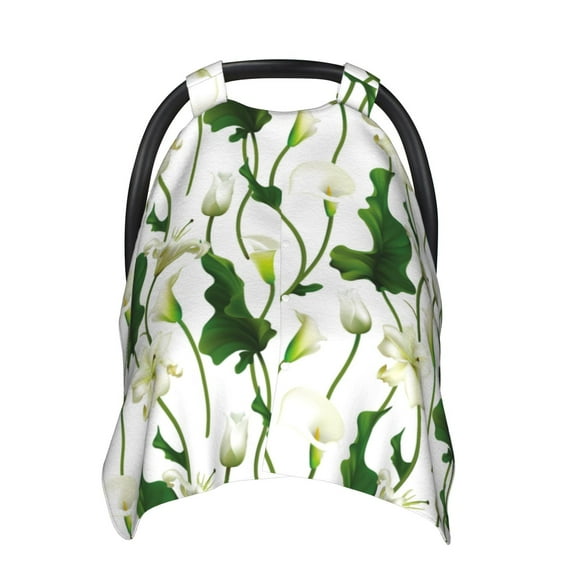 Car Seat Cover Baby - Calla Lily Flowers Bloom Carseat Covers Baby for ...