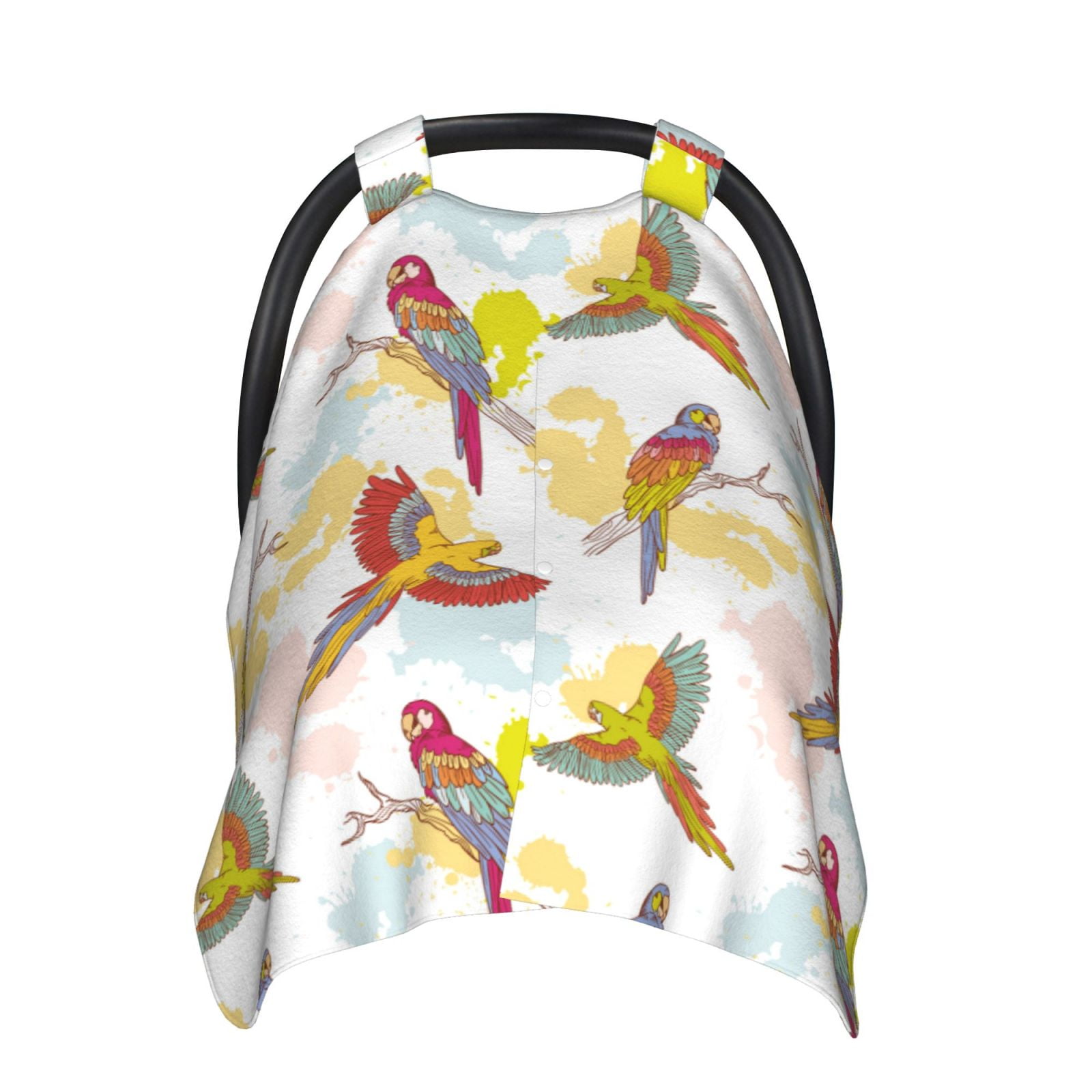 Car Seat Cover Baby - Cartoon Colorful Cute Parrot Multi Use Carseat ...
