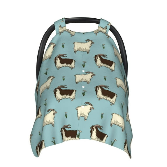 Car Seat Cover Baby - Cartoon Cute Goat Flower Carseat Covers Baby for ...