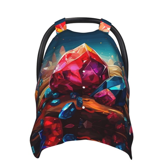 Car Seat Cover Baby - Colorful Stone World Carseat Covers Baby for Girl ...