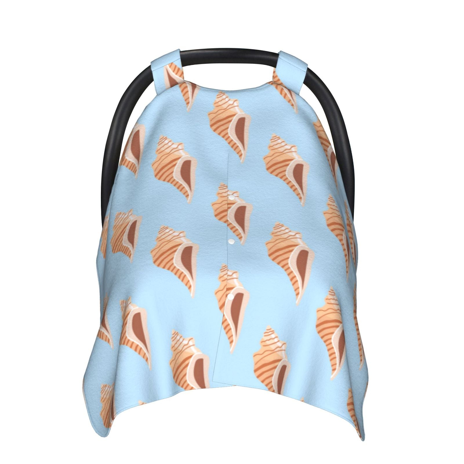 Car Seat Cover Baby - Conch Print Light Blue Carseat Covers Baby for ...
