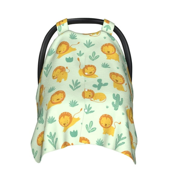 Car Seat Cover Baby - Cute Baby Lion Breathable Infant Car Seat Cover ...
