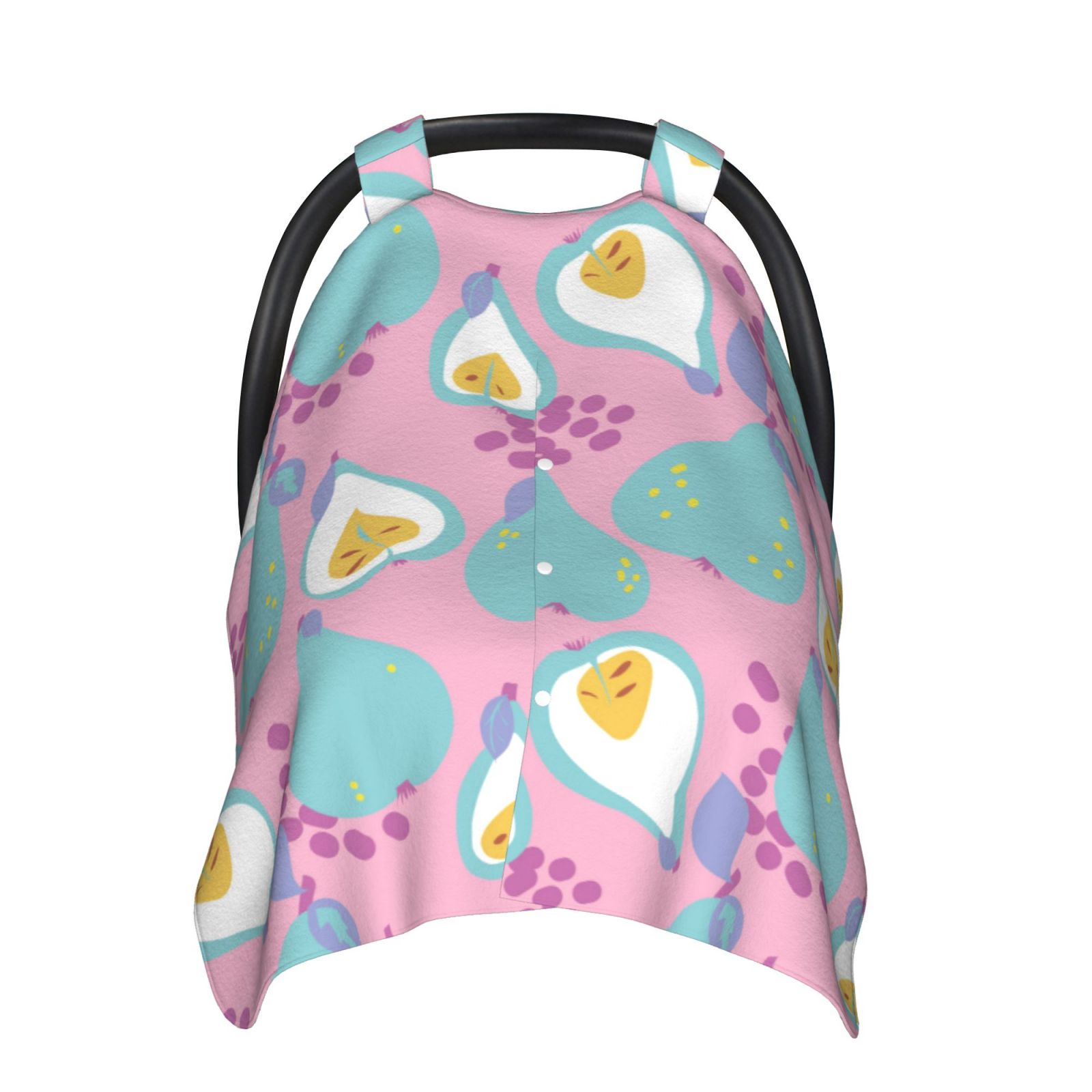 Car Seat Cover Baby - Cute Blue Yellow Pear Carseat Covers Baby for ...