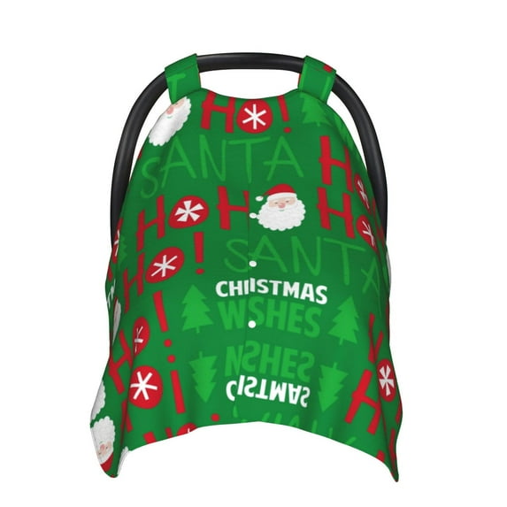 Car Seat Cover Baby - Cute Santa And Ho Ho Ho Carseat Covers Baby for ...