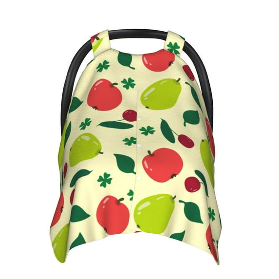 Car Seat Cover Baby - Cute Teal Pear Red Fruit Carseat Covers Baby for ...