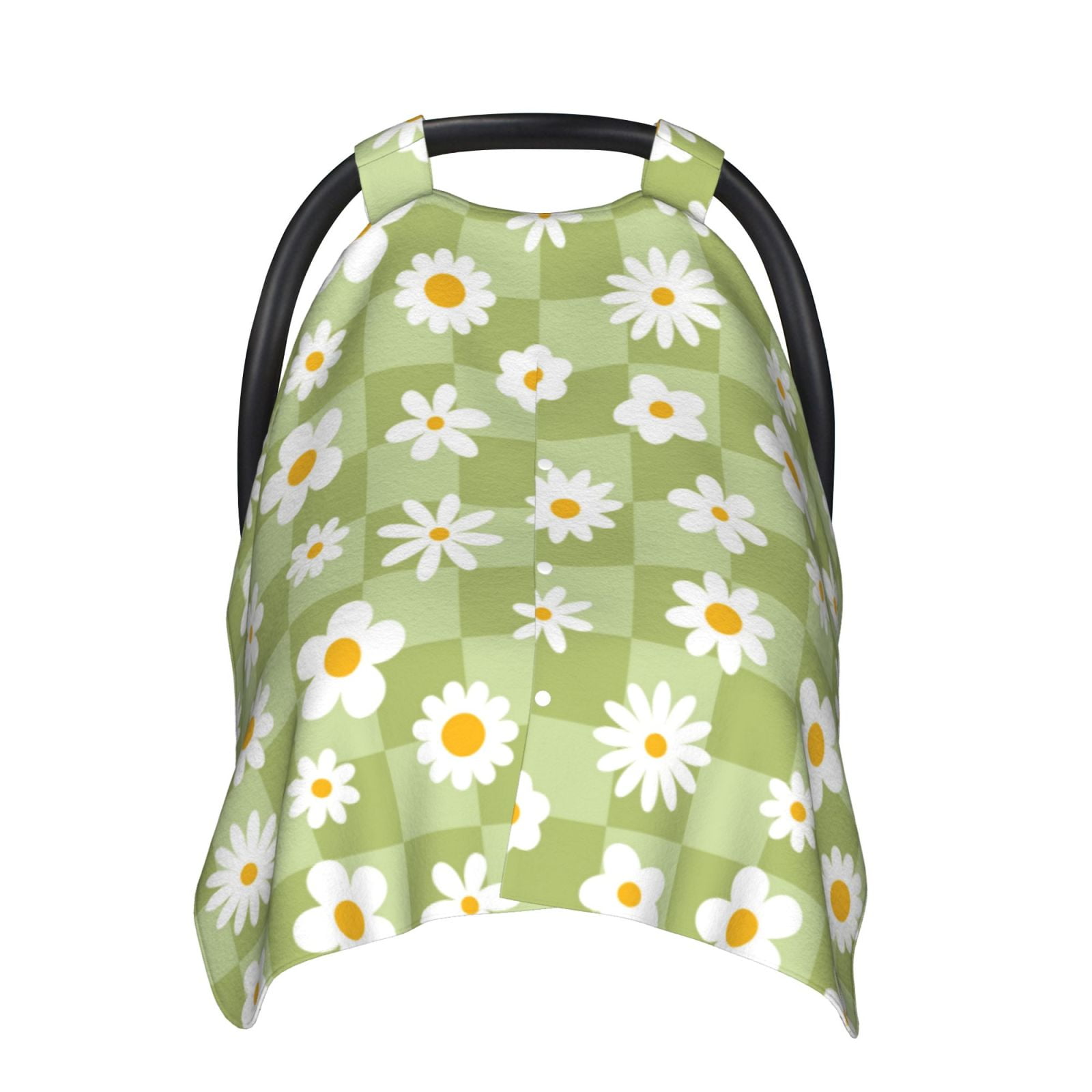 Car Seat Cover Baby - Daisies Flowers Square Carseat Covers Baby for ...