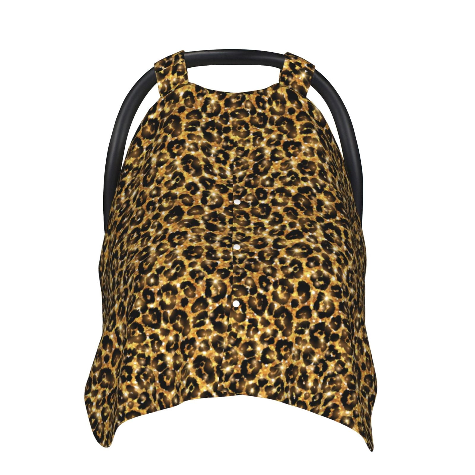 Car Seat Cover Baby - Gold Glitter Leopard Carseat Covers Baby for Girl ...