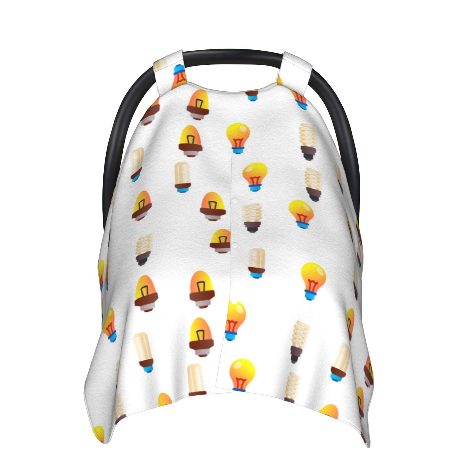 Car Seat Cover Baby - Light Bulb Pattern Clean Breathable Comfort ...