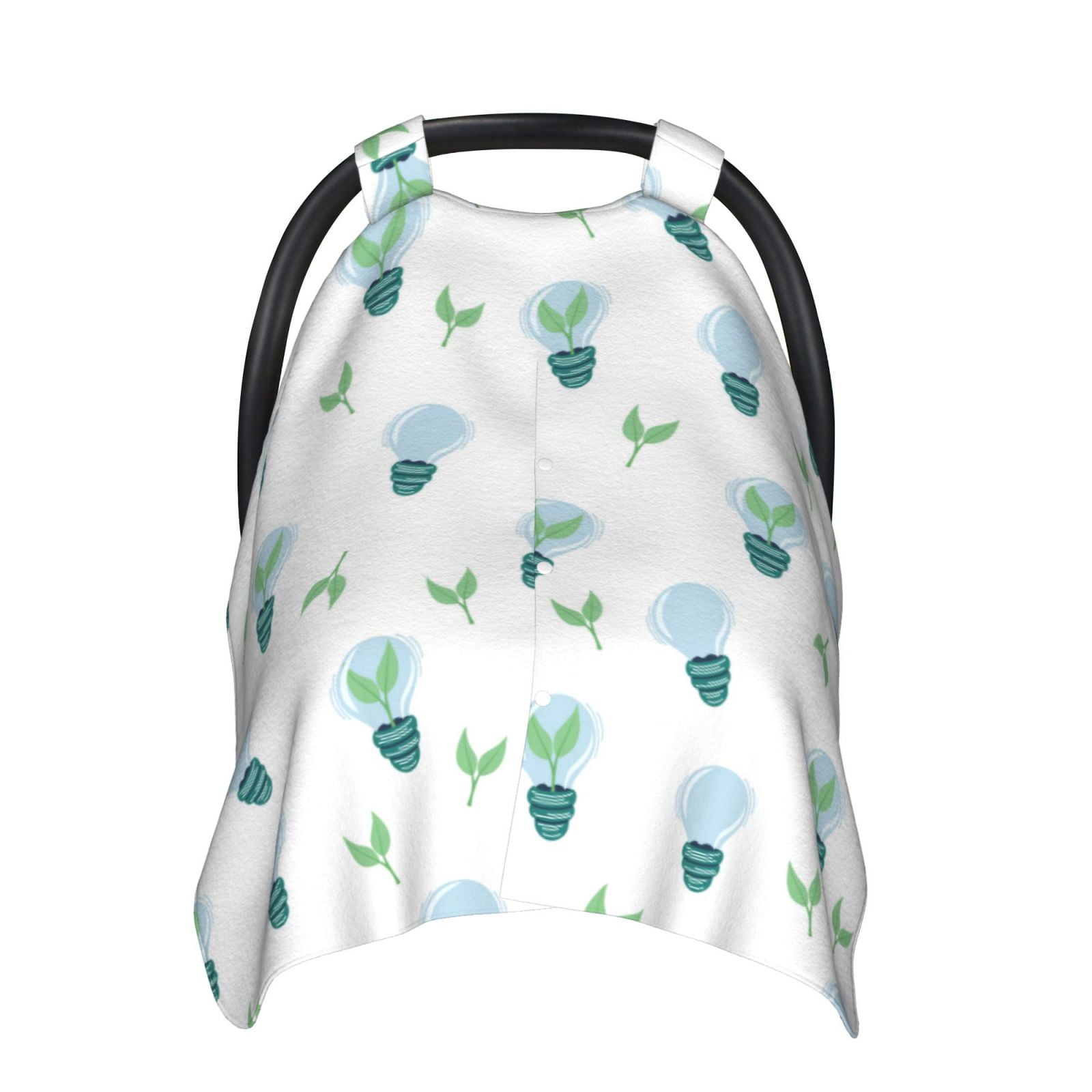 Car Seat Cover Baby - Light Bulb Pattern leaf Breathable Infant Car ...