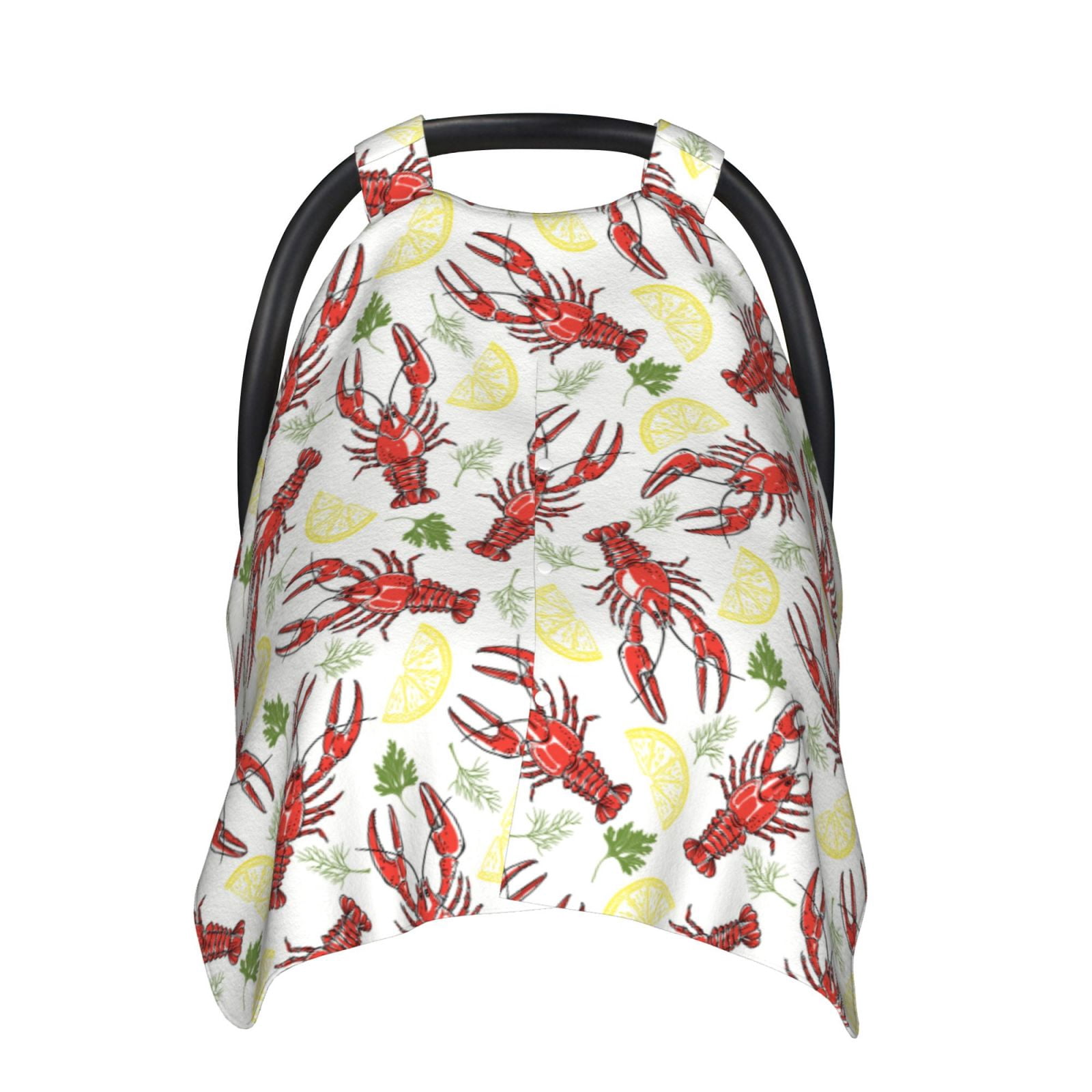 Car Seat Cover Baby - Lobster Cilantro Lemon Breathable Comfort Infant ...