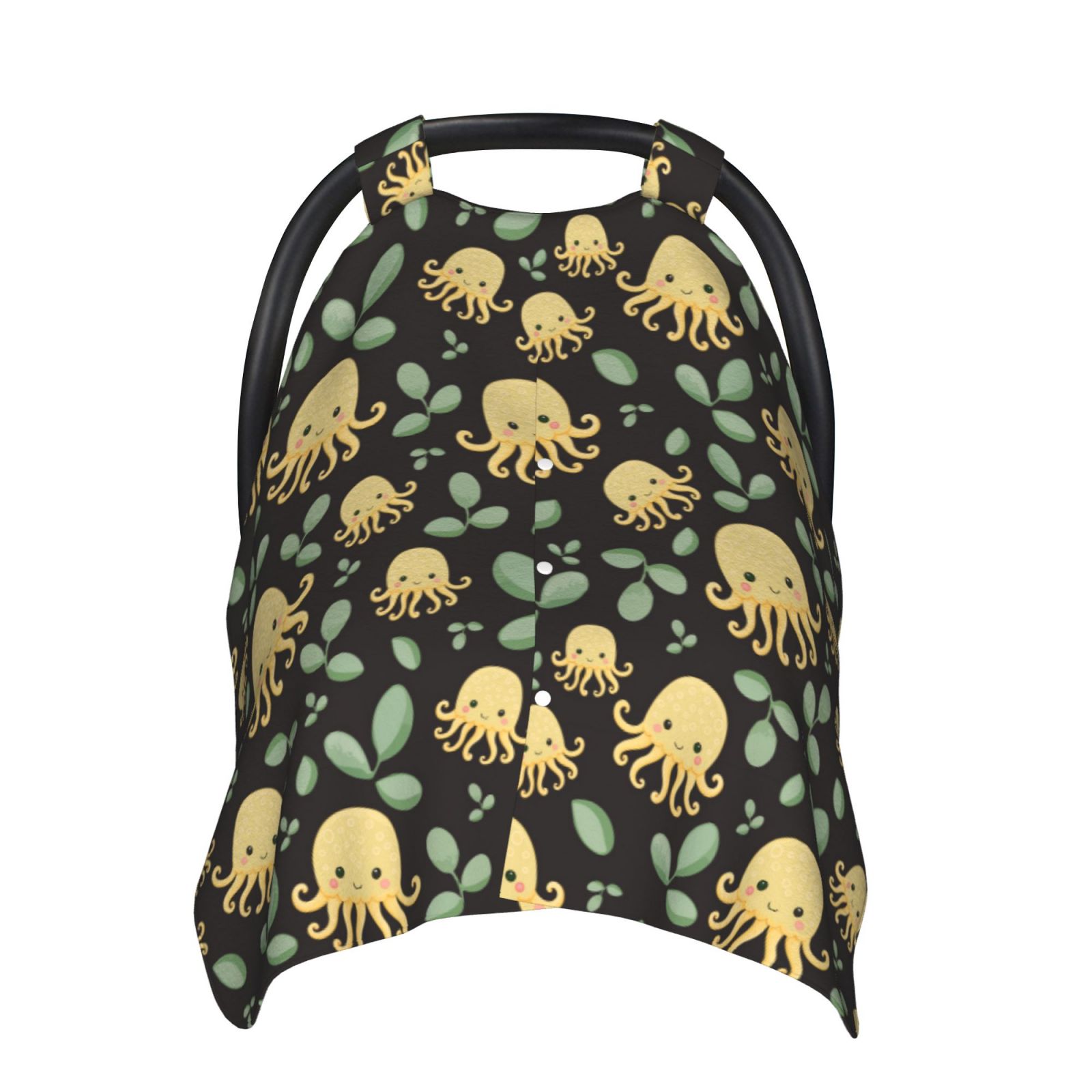 Car Seat Cover Baby - Octopuses And Leaves Carseat Covers Baby for Girl ...