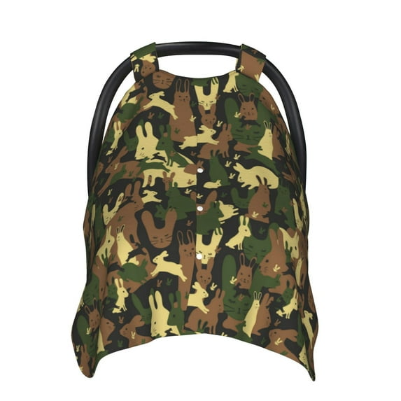 Car Seat Cover Baby - Rabbit Green Camouflage Carseat Covers Baby for ...
