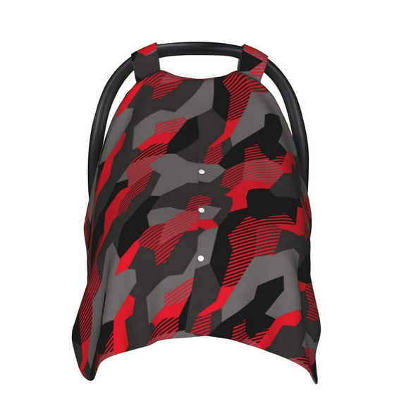 Car Seat Cover Baby - Red Grey Black Camouflage Carseat Covers Baby for ...