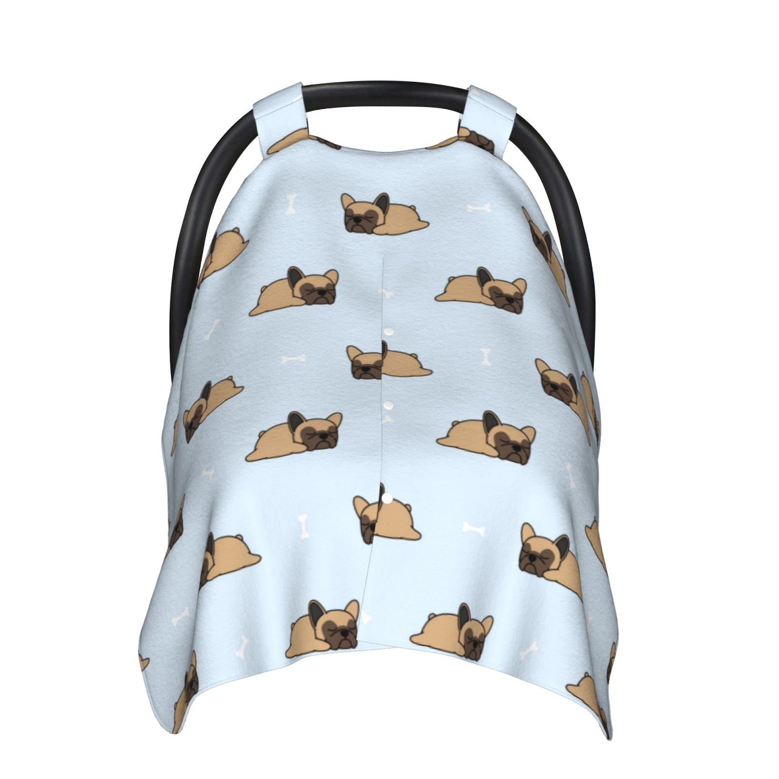 Car Seat Cover Baby - Sleeping Cute French Bulldog Carseat Covers Baby ...