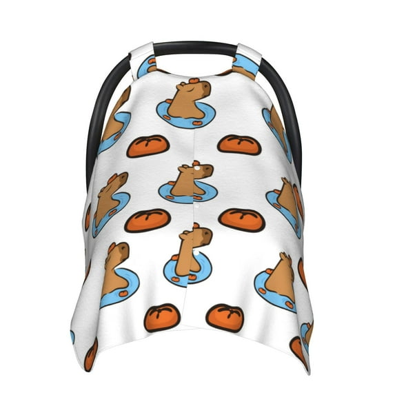 Car Seat Cover Baby - Swim Capybaras Carseat Covers Baby for Girl Boy ...
