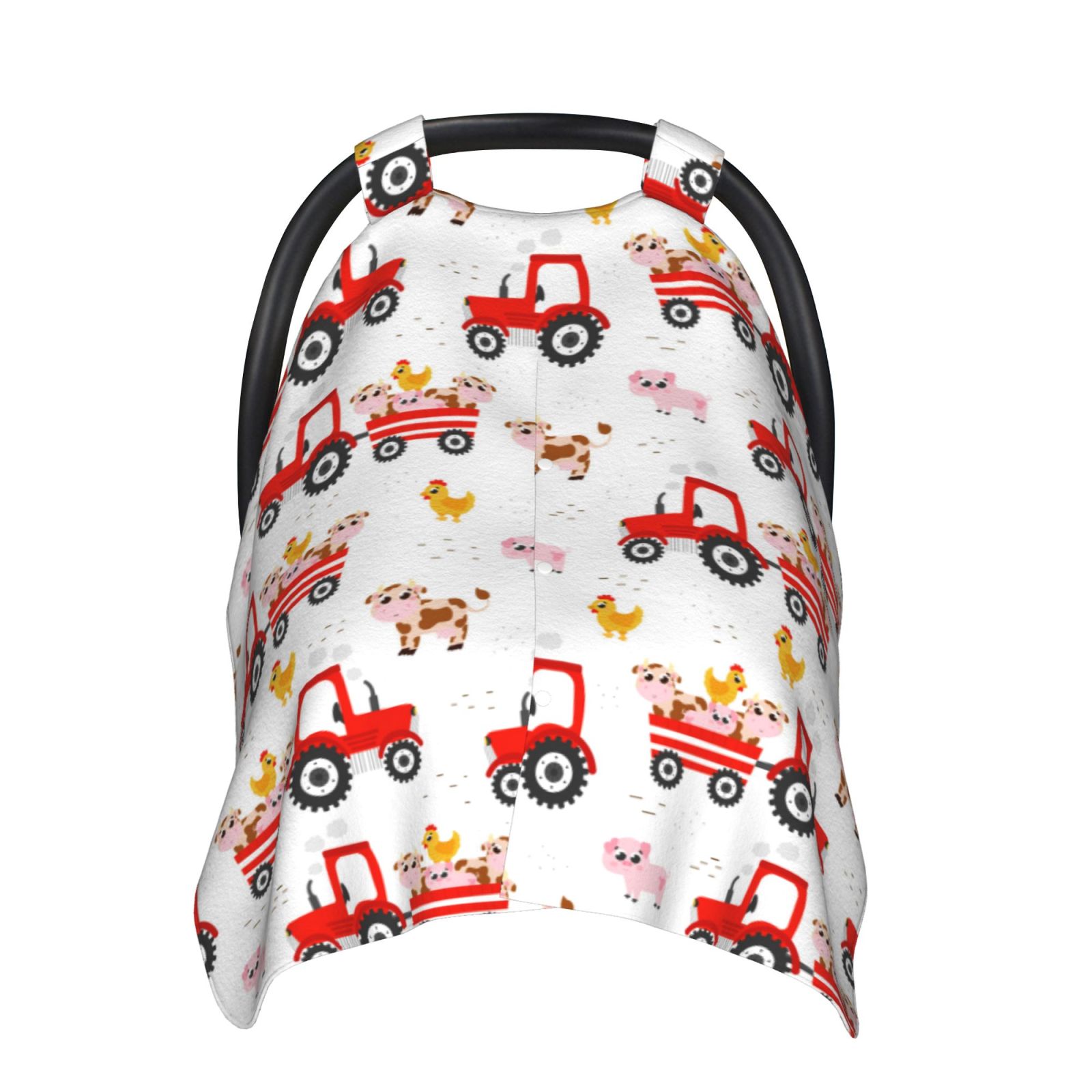 Car Seat Cover Baby - Tractor With Farm Animals Carseat Covers Baby for ...