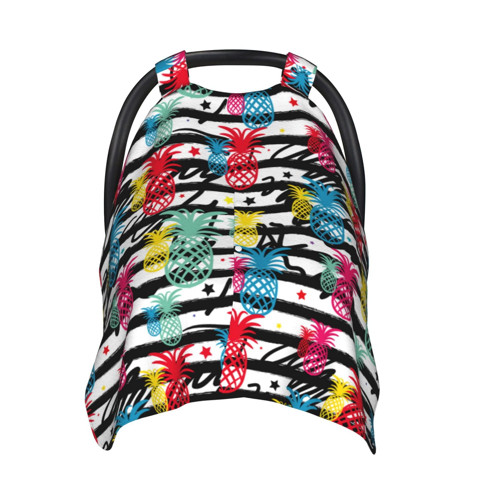 Car Seat Cover Baby - Trendy Colorful Pineapples 1 Carseat Covers Baby ...