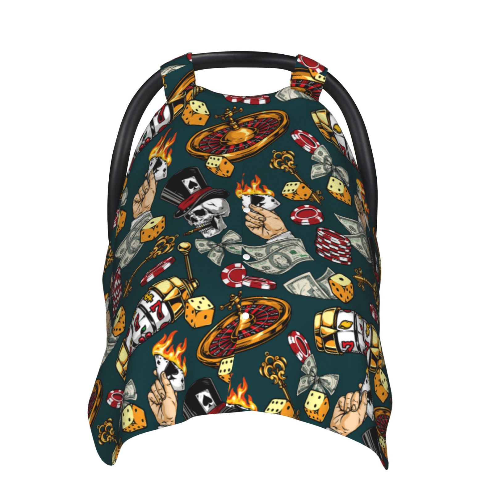 Car Seat Cover Baby - Vintage Casino Chips Carseat Covers Baby for Girl ...