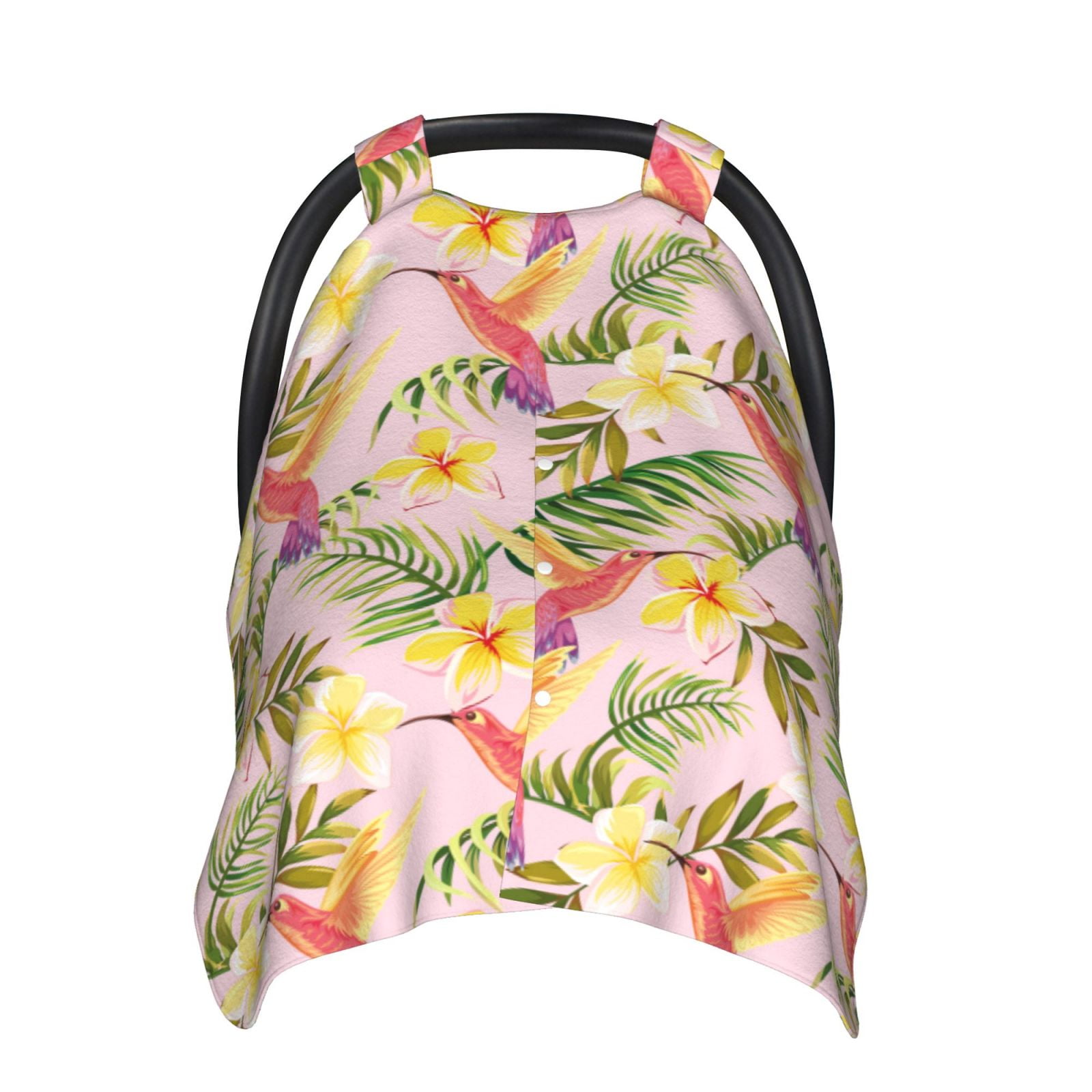 Car Seat Cover Baby - Yellow Flower Red Hummingbird Carseat Covers Baby ...