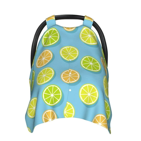 Car Seat Cover Baby - blue Lemon cartoon Carseat Covers Baby for Girl ...