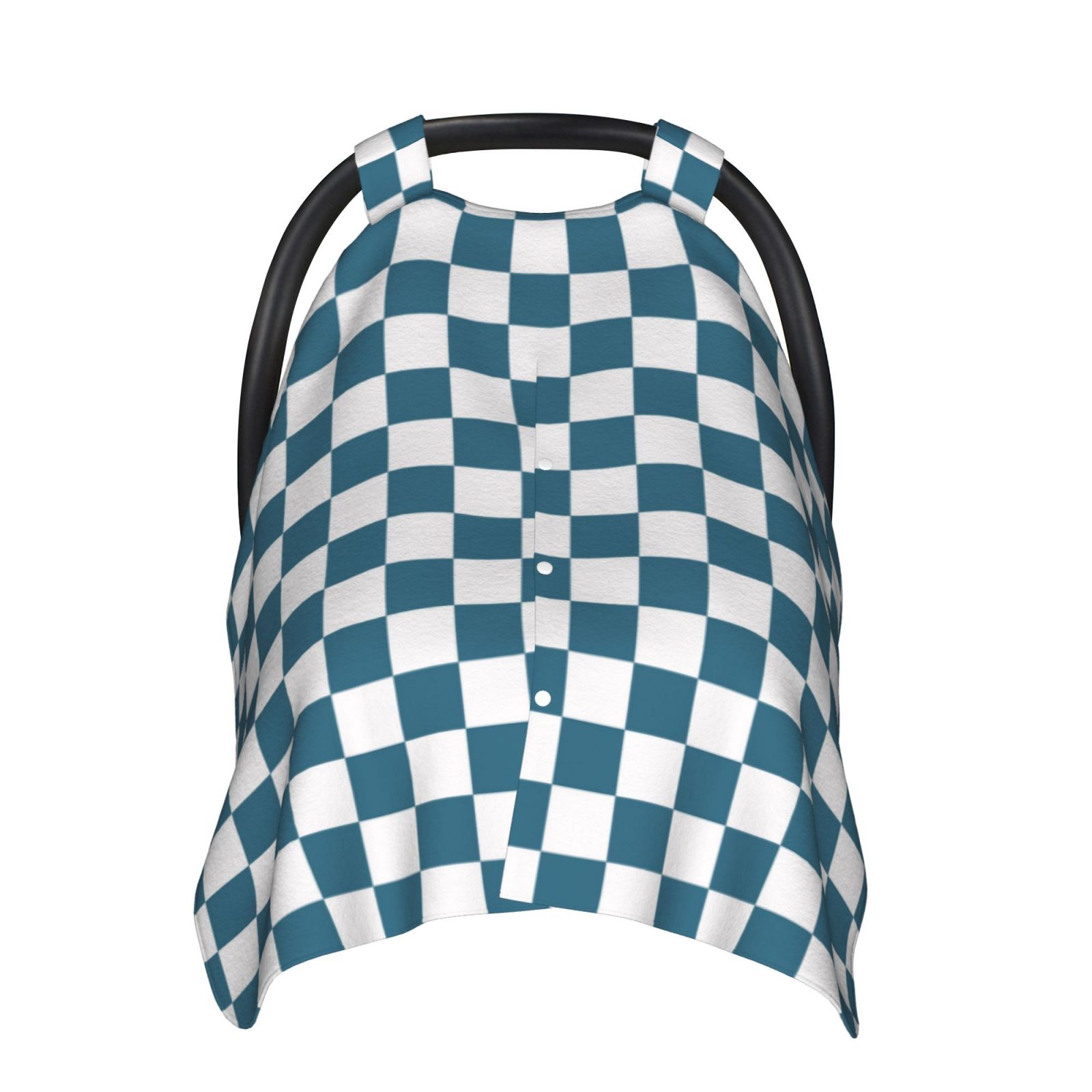 Car Seat Cover Baby - blue white checkered plaid Multi Use Carseat ...