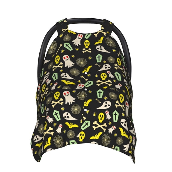 Car Seat Cover Baby - cartoon Skull spider web Carseat Covers Baby for ...