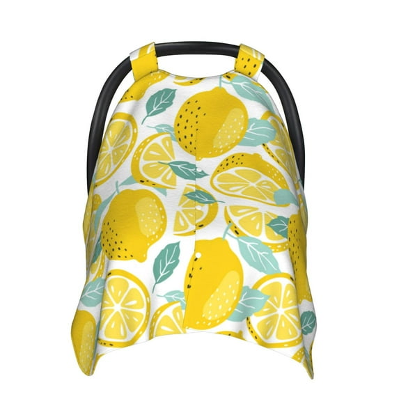Car Seat Cover Baby - cartoon yellow Lemon Carseat Covers Baby for Girl ...