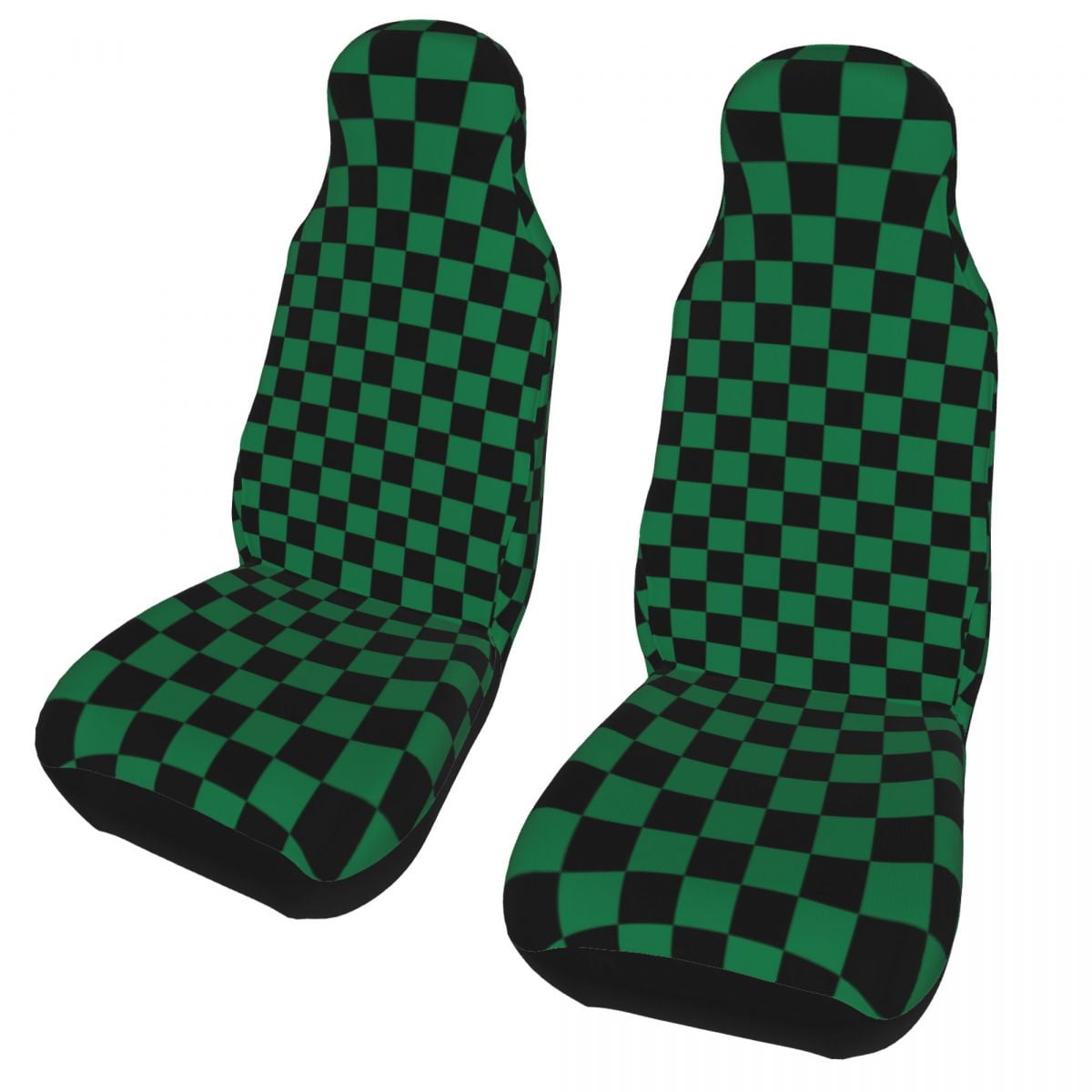 Car Seat Cover Black And Aqua Checkerboard Pattern Universalfor Cars ...