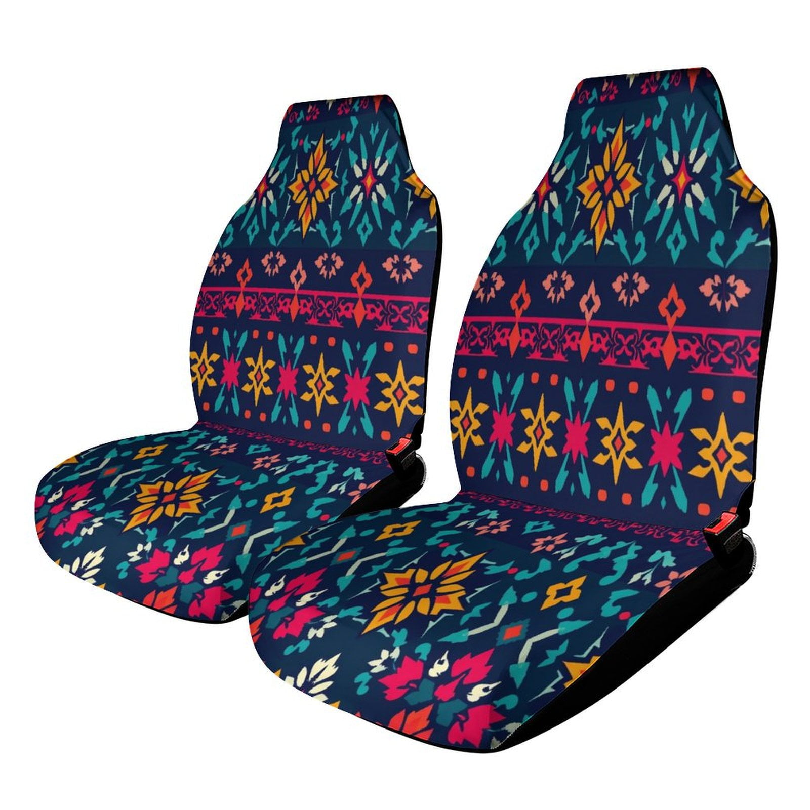 Car Seat Cover Bohemian Pattern 2 Piece Set Saddle Blanket Carseat ...