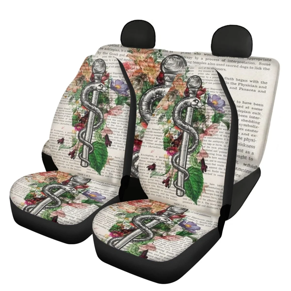Car Seat Cover Caduceus Symbol Medical Art Medicine Rod of Asclepius ...