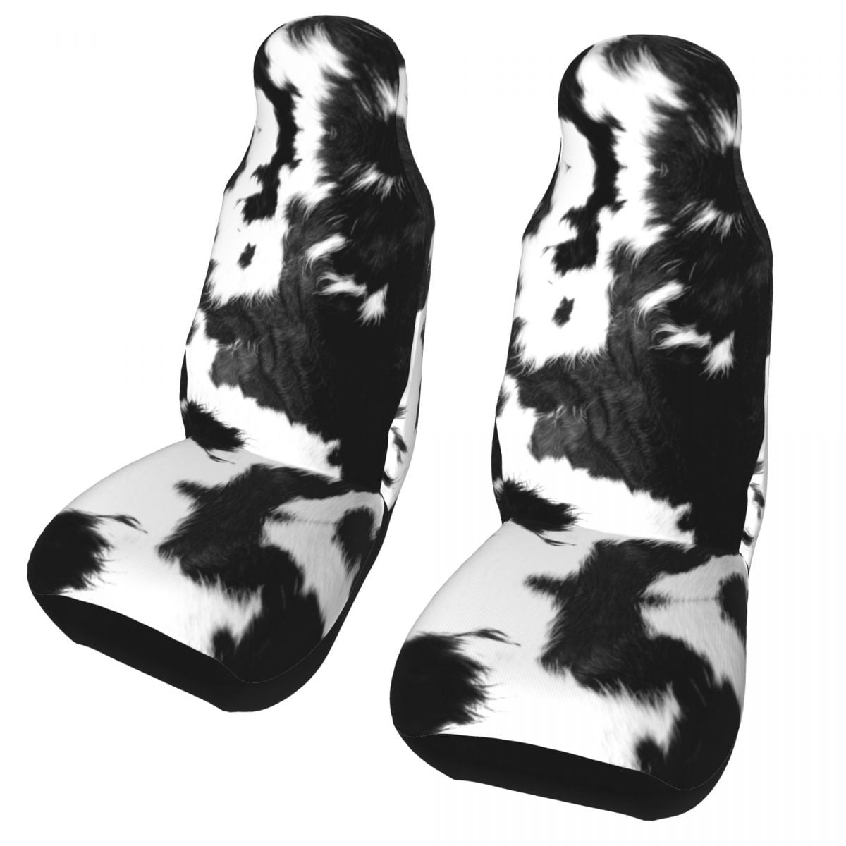 Car Seat Cover Checkered Cowhide Fur3D Print Animal Leather Automobiles ...