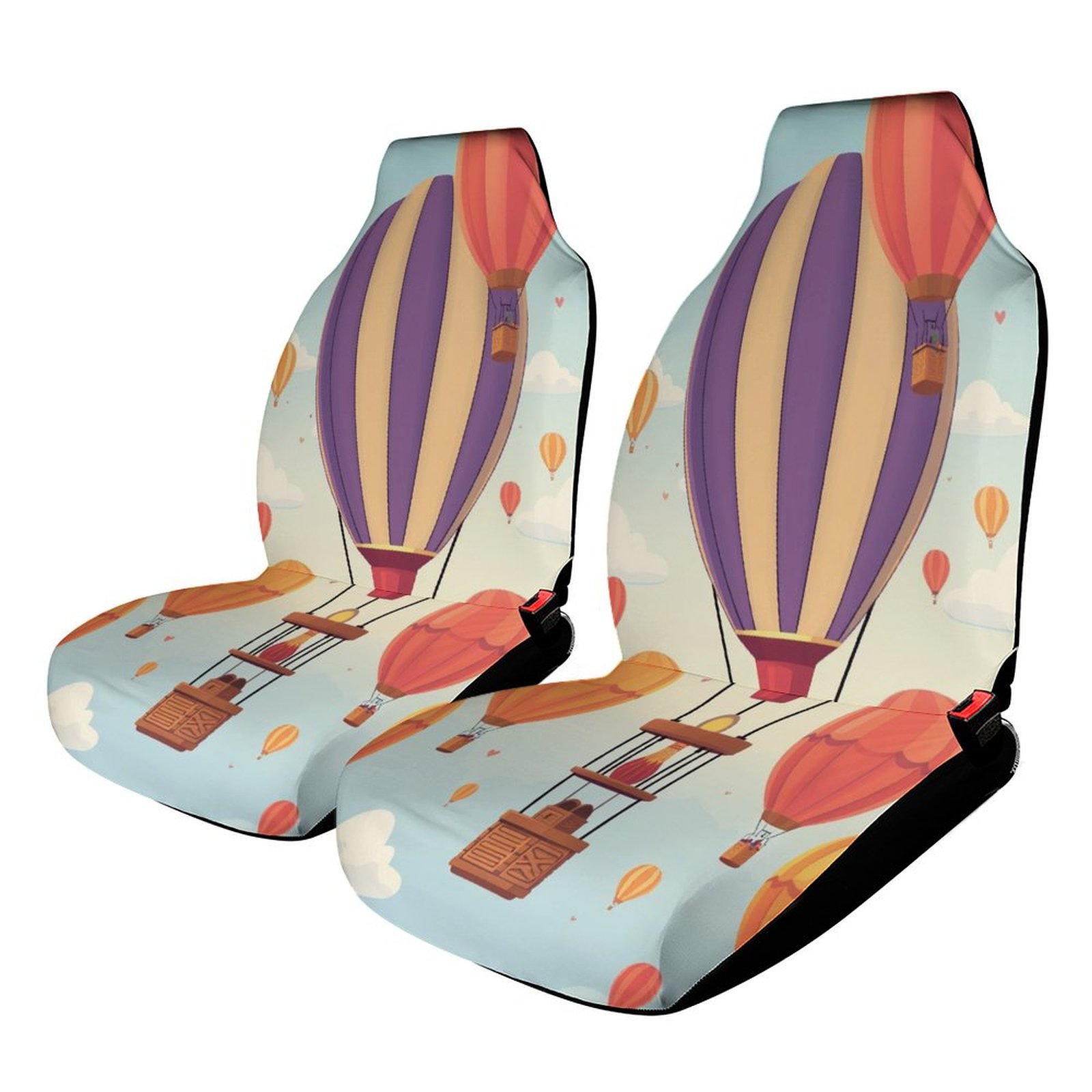 Car Seat Cover Hot Air Balloon 2 Piece Set Saddle Blanket Carseat ...